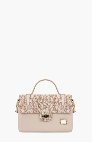 CAVALINHO Acqua Marine 586 Handbag - Beige/white