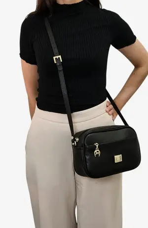 CAVALINHO Muse 511 Pebbled Leather Crossbody Bag