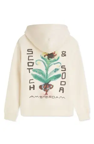 Scotch & Soda Graphic Cotton Hoodie