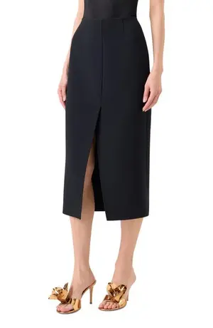 Akris Wool Double Face Pencil Skirt