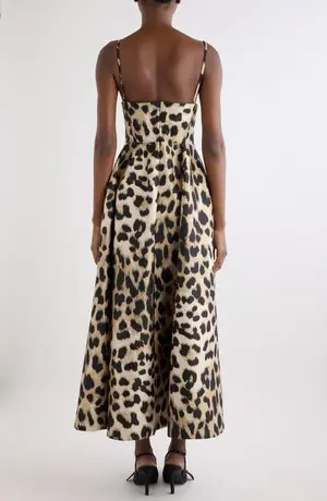 Givenchy Leopard Jacquard Volume Dress