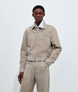 Bottega Veneta Suede Leather Jacket