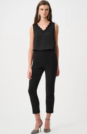 Joseph Ribkoff Recycled Satin Sleeveless V-neck Top