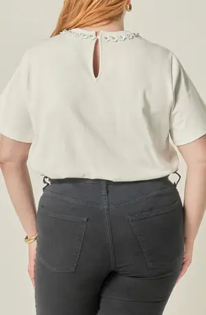 English Factory Bow Bead Detail Top