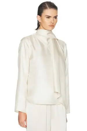 Loulou De Saison Gala Foulard Blouse - Ivory