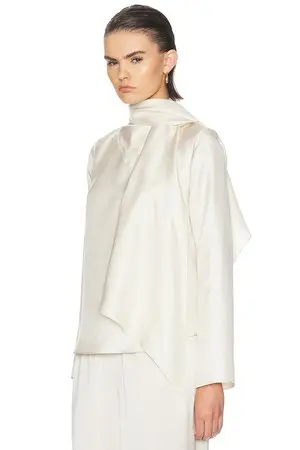 Loulou De Saison Gala Foulard Blouse - Ivory