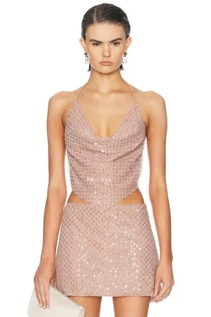 Retrofete Bethely Sequin Top