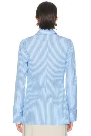 TOTEME Striped Poplin Top