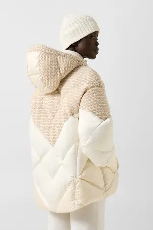 Bogner Sheryl Down Jacket With Hood And Knitted Panels