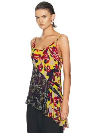 Dries Van Noten Crisanna Top In Multi - Purple