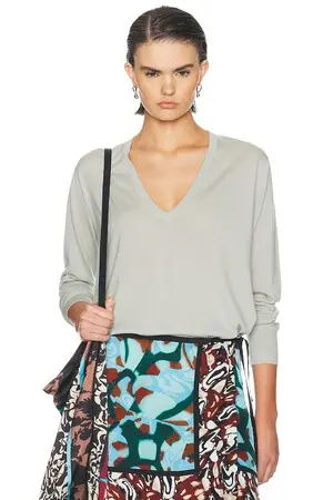 Dries Van Noten Tuomas V-neck Sweater - Light Grey