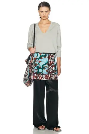 Dries Van Noten Tuomas V-neck Sweater - Light Grey