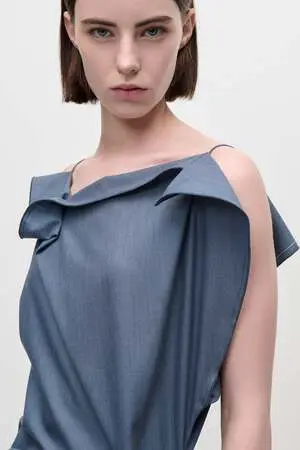 Victoria Beckham Draped Midi Dress