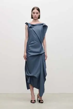 Victoria Beckham Draped Midi Dress