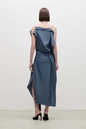 Victoria Beckham Draped Midi Dress