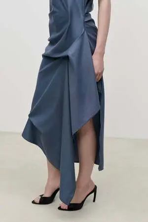 Victoria Beckham Draped Midi Dress