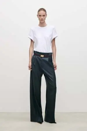 Victoria Beckham Ethel Trouser - Green