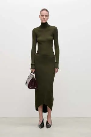 Victoria Beckham Fitted Skirt - Green