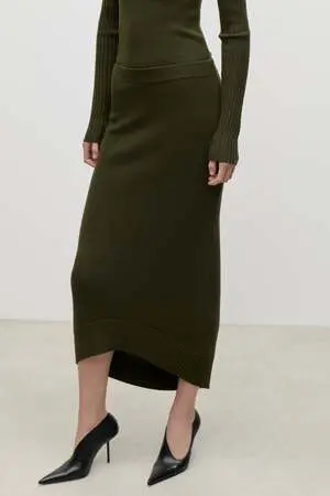 Victoria Beckham Fitted Skirt - Green