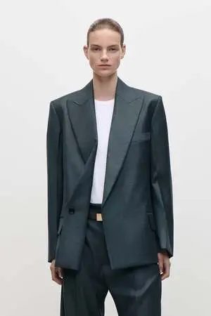Victoria Beckham Sculptural Layered Jacket - Green