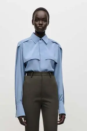 Victoria Beckham Utility Blouse - Blue