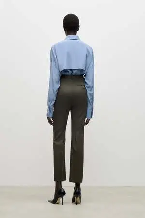 Victoria Beckham Textured Knit Polo Sweater