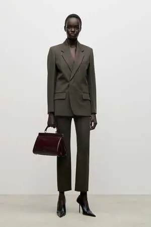 Victoria Beckham Single Breasted Jacket - Green