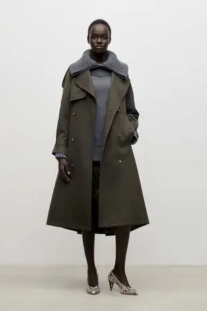 Victoria Beckham Trench Coat - Green