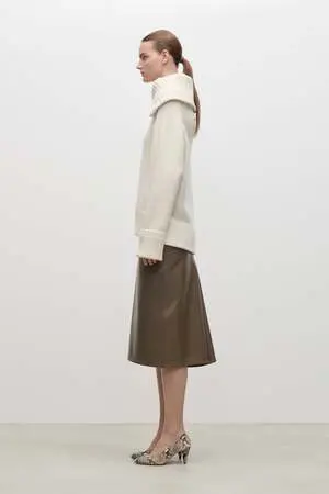 Victoria Beckham Wide Collar Jumper - Ivory