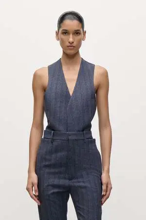 Victoria Beckham Tailored Waistcoat - Blue