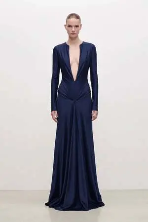 Victoria Beckham Aida Gown - Navy