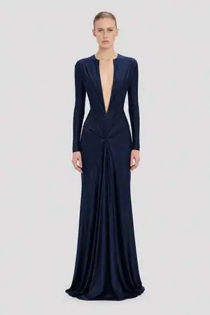 Victoria Beckham Aida Gown - Navy