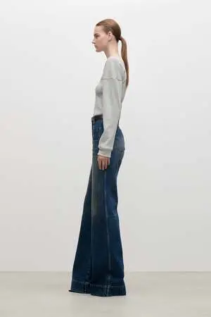 Victoria Beckham Hazel Top - Grey Marl