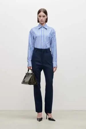 Victoria Beckham Victoria Beckham Extended Pocket Trouser Blue