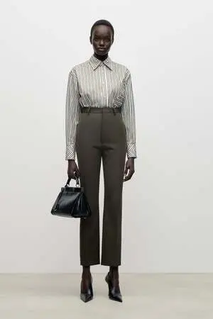 Victoria Beckham Extended Pocket Trouser - Green