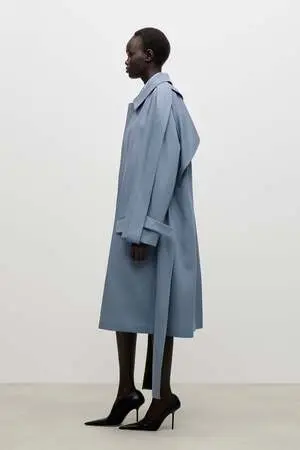 Victoria Beckham Car Coat - Blue