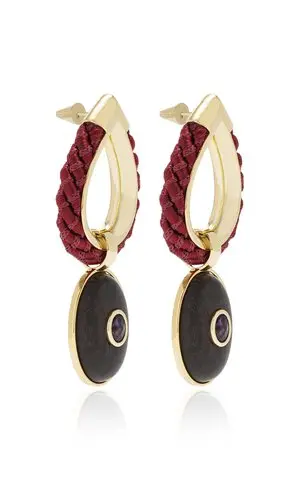 Eddie Borgo Robinson Earrings With Amethyst And Ebony
