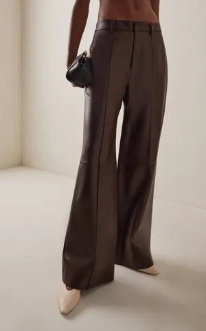 Sea Caitlin Leather Wide-leg Pants