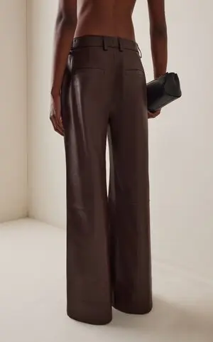 Sea Caitlin Leather Wide-leg Pants