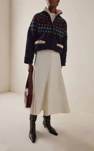 Sea Preston Sherpa-lined Knit Jacket