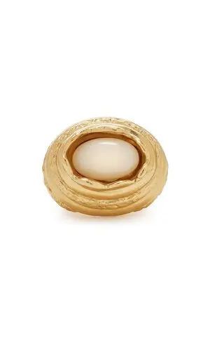 PAOLA SIGHINOLFI Amanda 18k Gold-plated Pewter Resin Ring