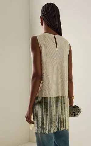 Sea Carlotta Embellished Cotton-blend Top