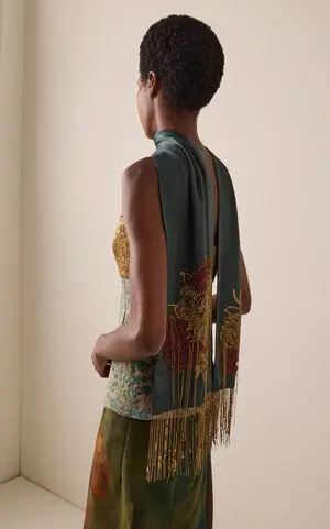 Dries Van Noten Embroidered Silk Scarf1
