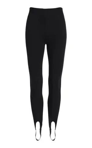 FAVORITE DAUGHTER The Stirrup Jersey Slim-leg Pants - Black