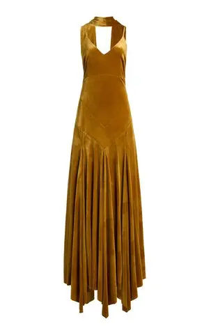 SIEDRES Exclusive Nyra Velvet Maxi Dress