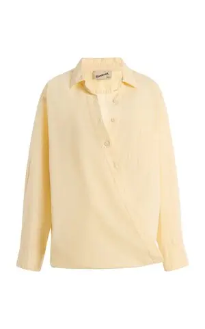 SANDERLAK Twist Cotton Shirt - Ivory
