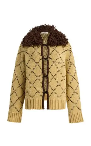 SIEDRES Ollie Knitted Wool-blend Cardigan - Multi