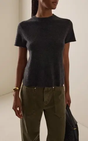 DL1961 Cashmere Knit Tee - Grey