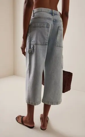 SANDERLAK Skater Rigid Mid-rise Wide-leg Jeans