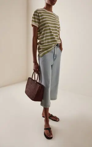 SANDERLAK Striped Cotton T-shirt